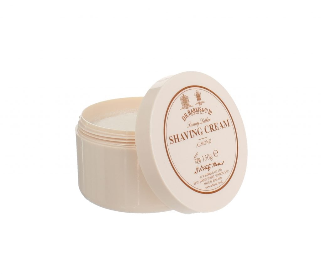 Almond Luxury Lather Shaving Cream - Bowl 150g D R Harris London