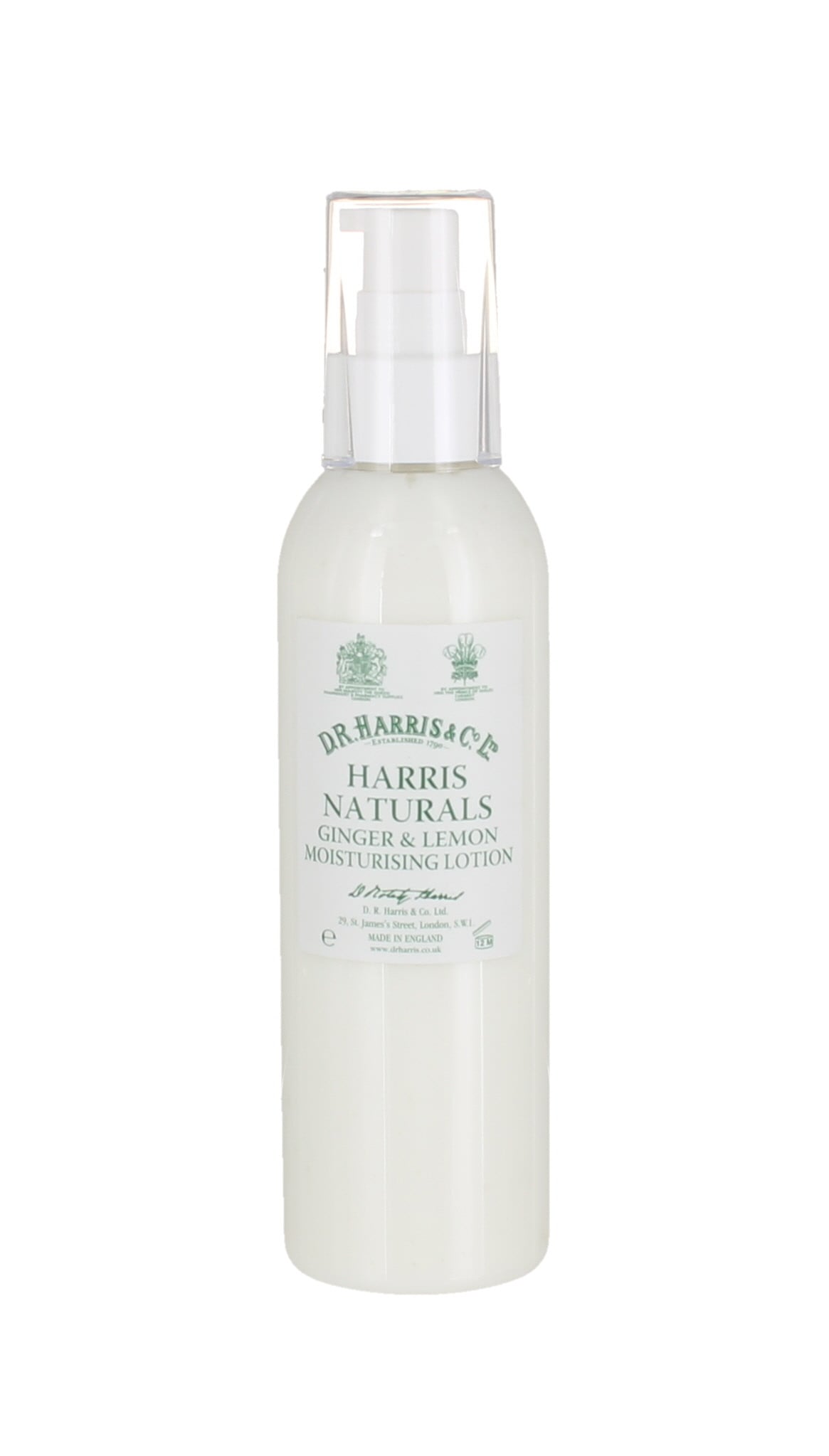 Naturals Ginger and Lemon Hand and Body Lotion D R Harris London
