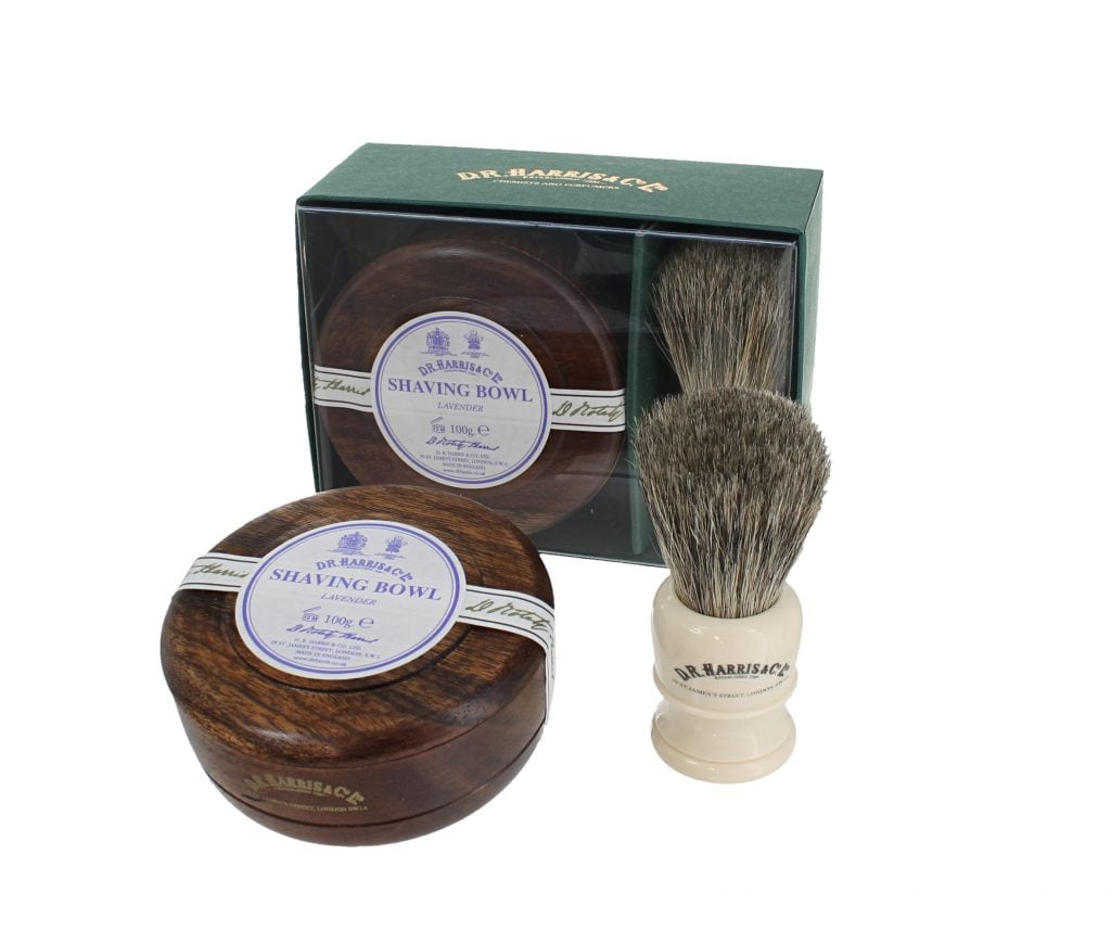 Lavender Shaving Gift Set Mahogany D R Harris London