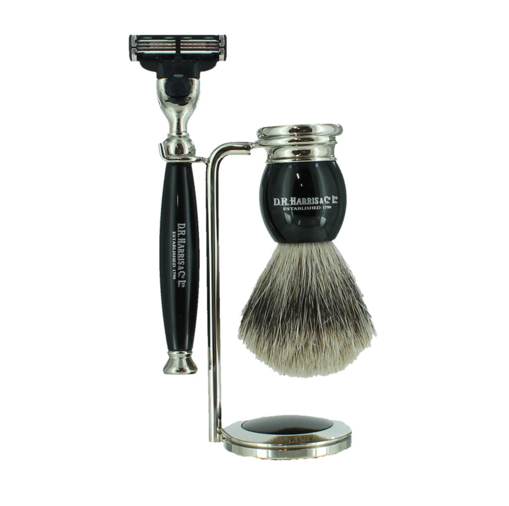 3 - Piece Shaving Set - Ebony - Mach 3 - D R Harris London D R Harris ...
