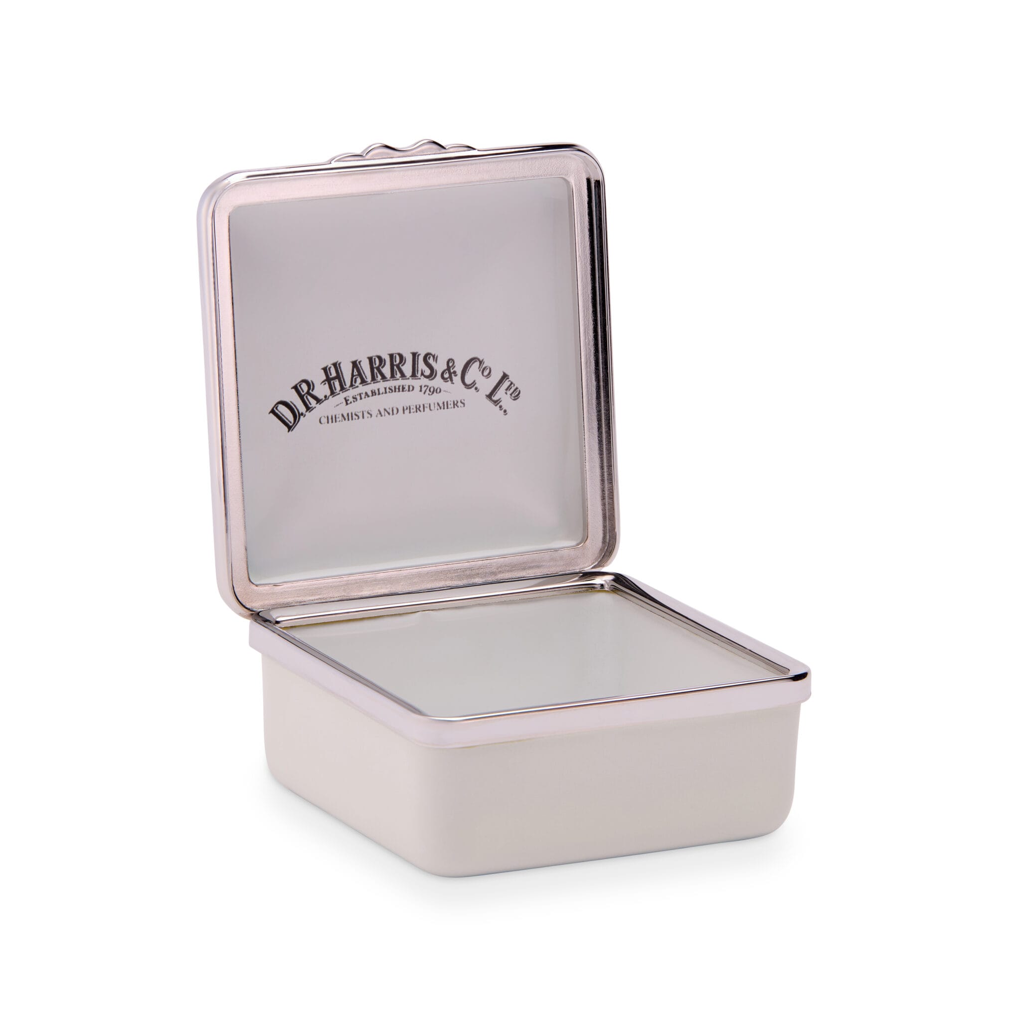 Pills Rice White Enamel Pill Box Square - D R Harris London D R Harris ...